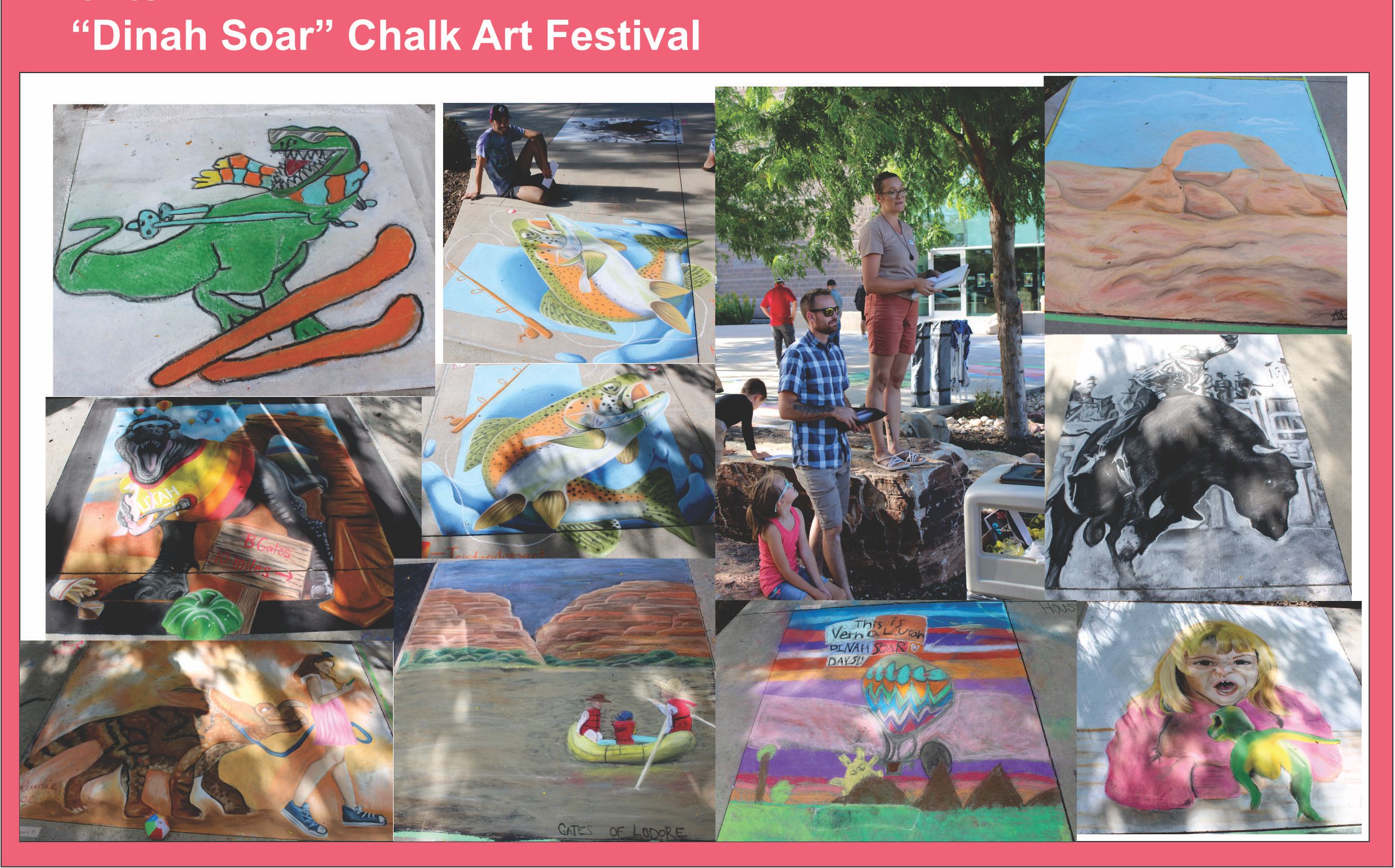 Dinah Soar Days – Chalk Art – Uintah Basin Visual Arts